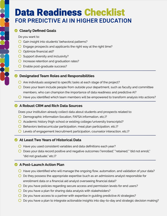 Data Readiness Checklist for Predictive AI | Liaison