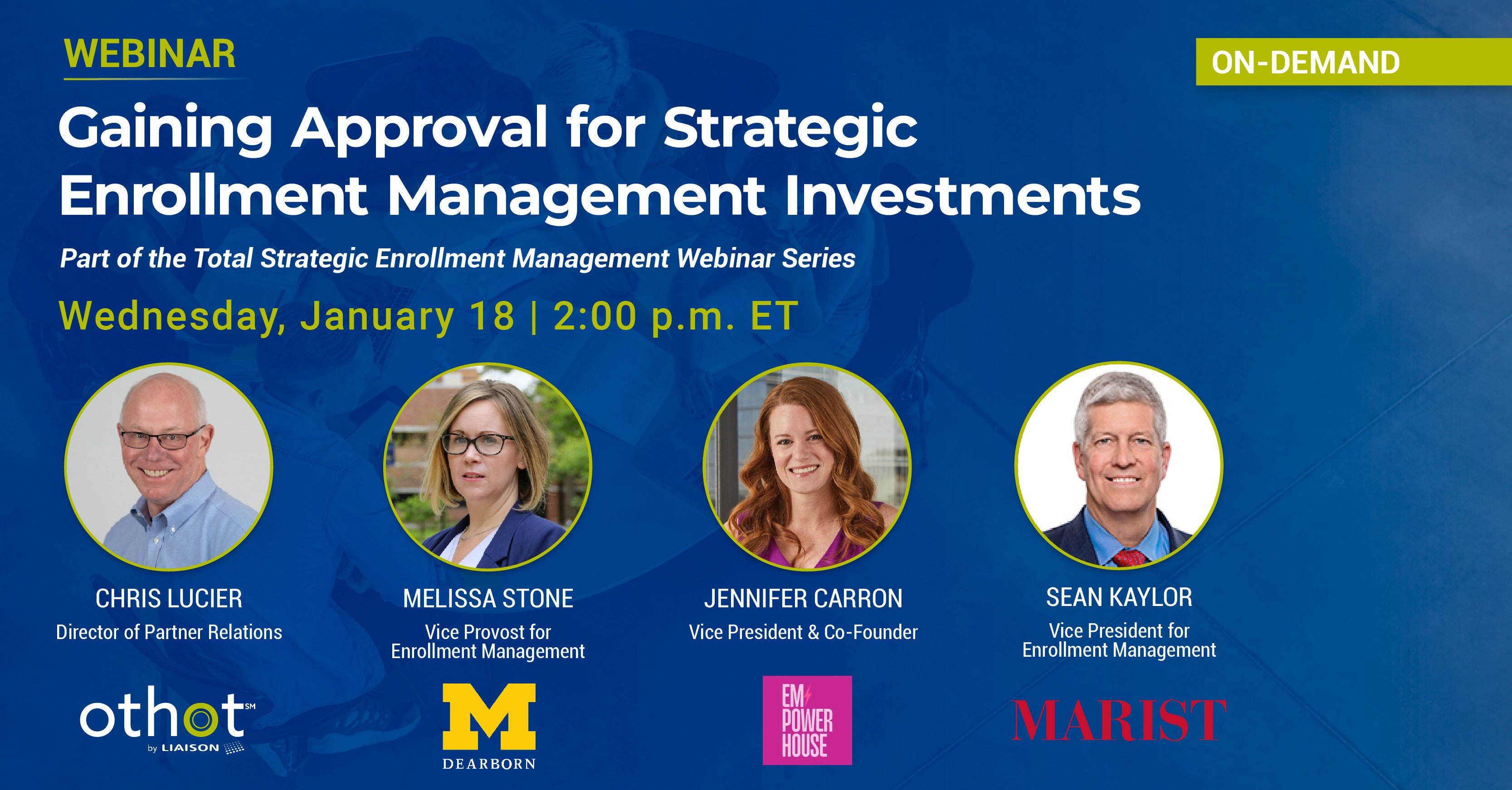 Strategic Enrollment Management Investments Webinar | Total Enrollment